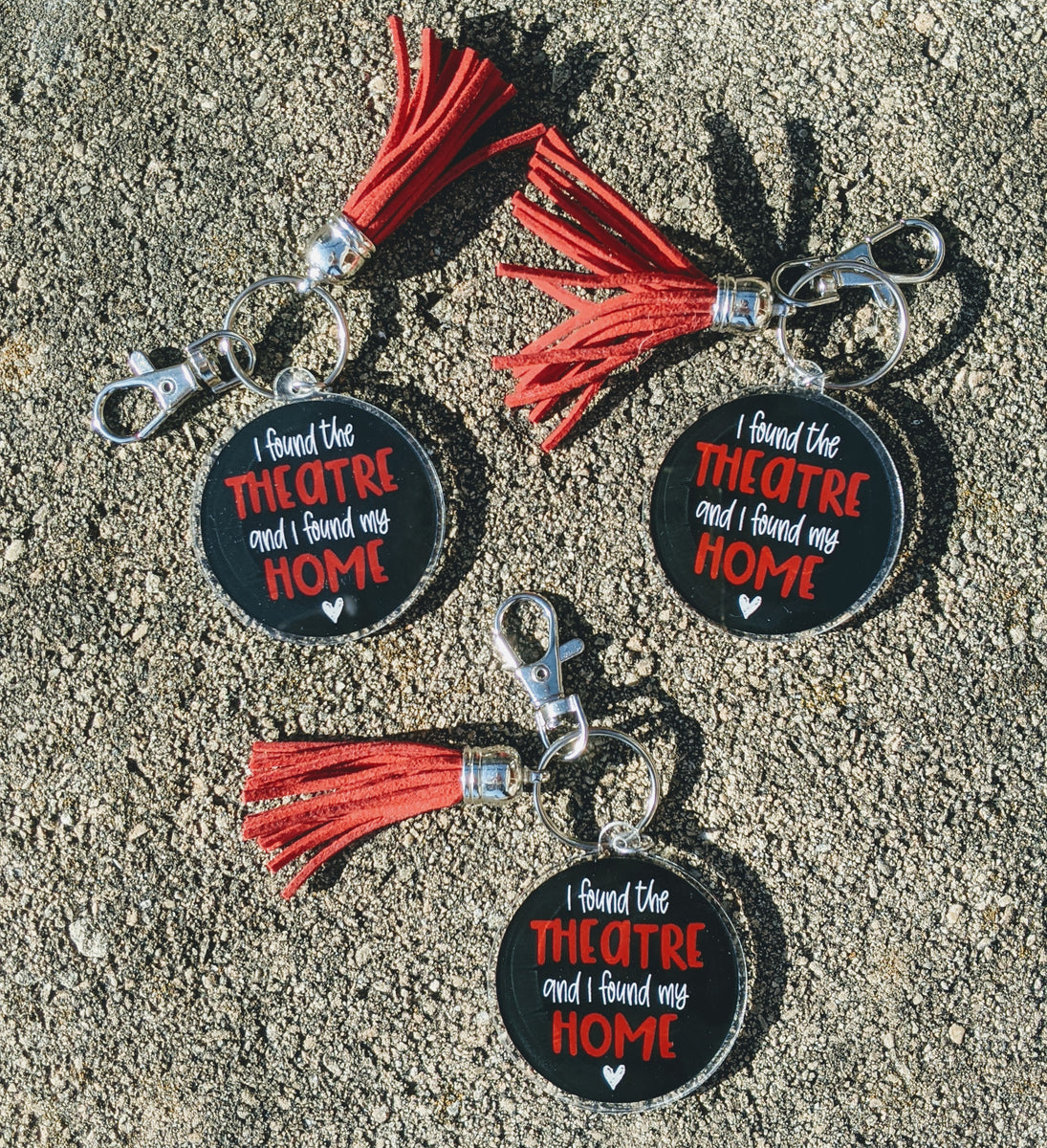 Theatre Love Key Chain – FlipTurnTags